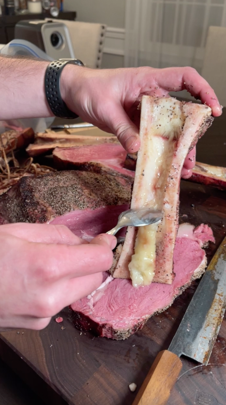 Bone marrow prime rib - Hungry Yett